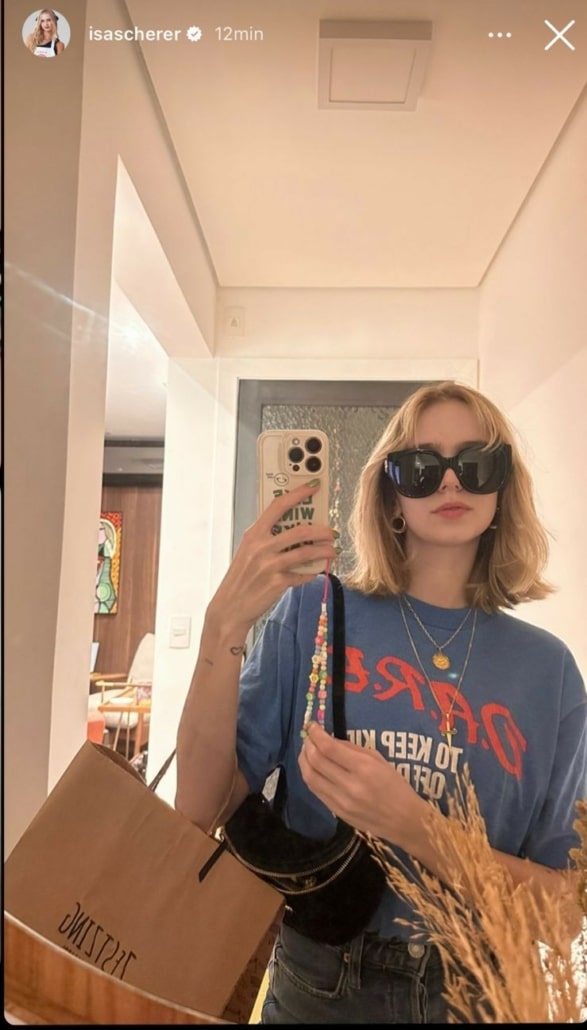 Isa Scherer mostra seus gêmeos de 3 meses e exibe novo visual