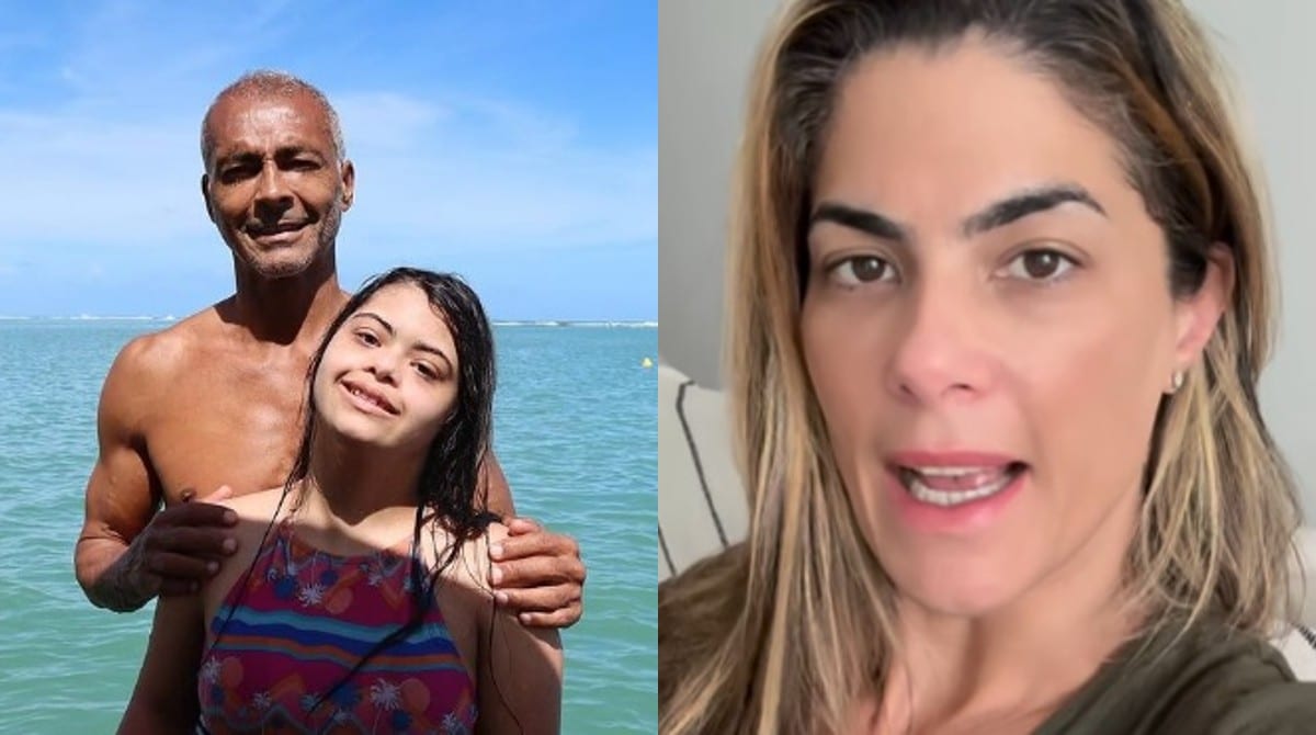 Ex acusa Romário de descaso com a filha com Síndrome de Down
