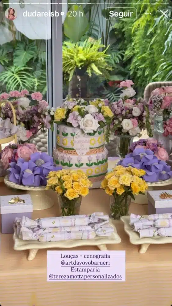 Duda Reis celebra 11 meses da bebê em linda festa na mansão