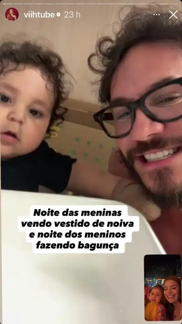 Viih Tube posa com filha no ateliê e revela vestido de noiva